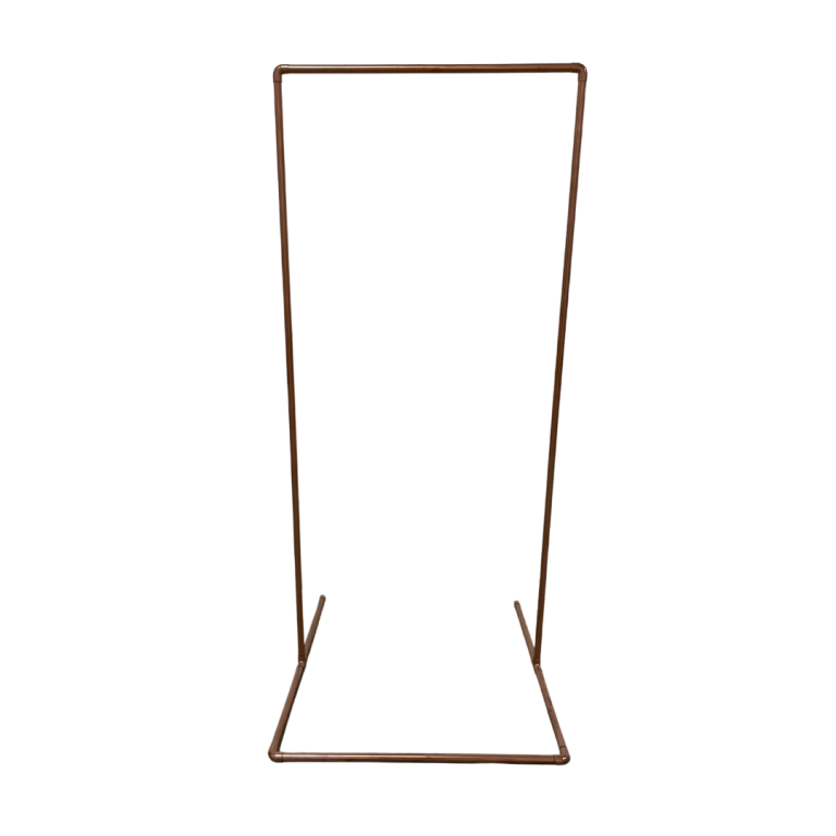 Rent the Tall Copper Sign Stand | Violet Vintage Rentals | Indy