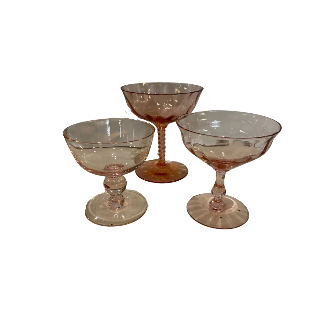 Marisol Champagne Coupes Violet Vintage Rentals Marisol Champagne Coupes Violet Vintage Rentals
