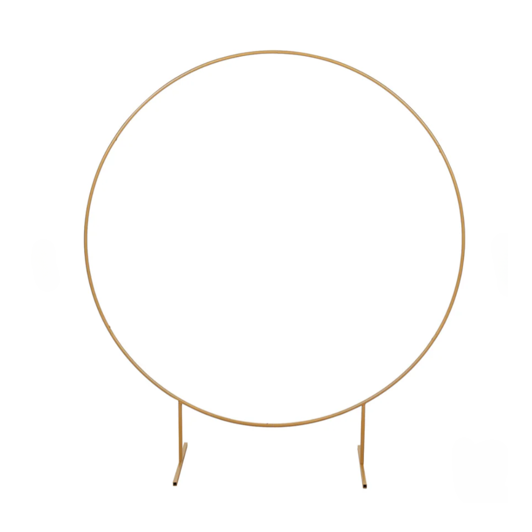 Jaslie Gold Circle Backdrop Violet Vintage Rentals Indy